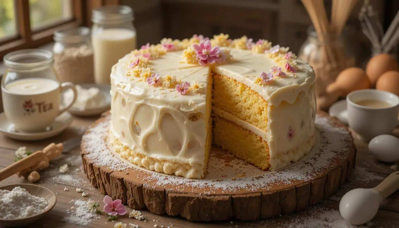 Perfect Yellow Cake Recipe Made With Light Cream | Easy & Moist